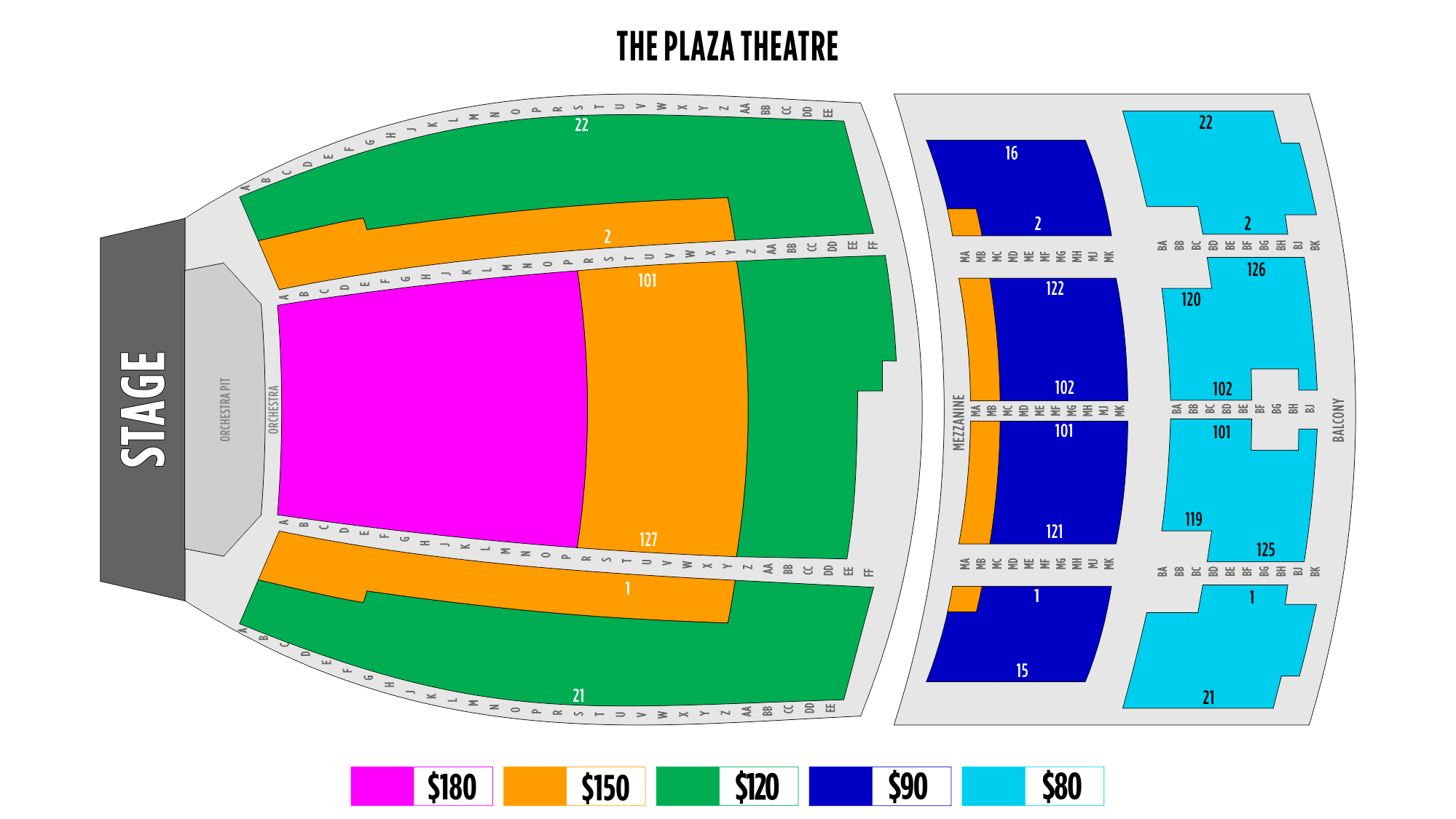 Landmark Theater Seating Chart Pico | Cabinets Matttroy