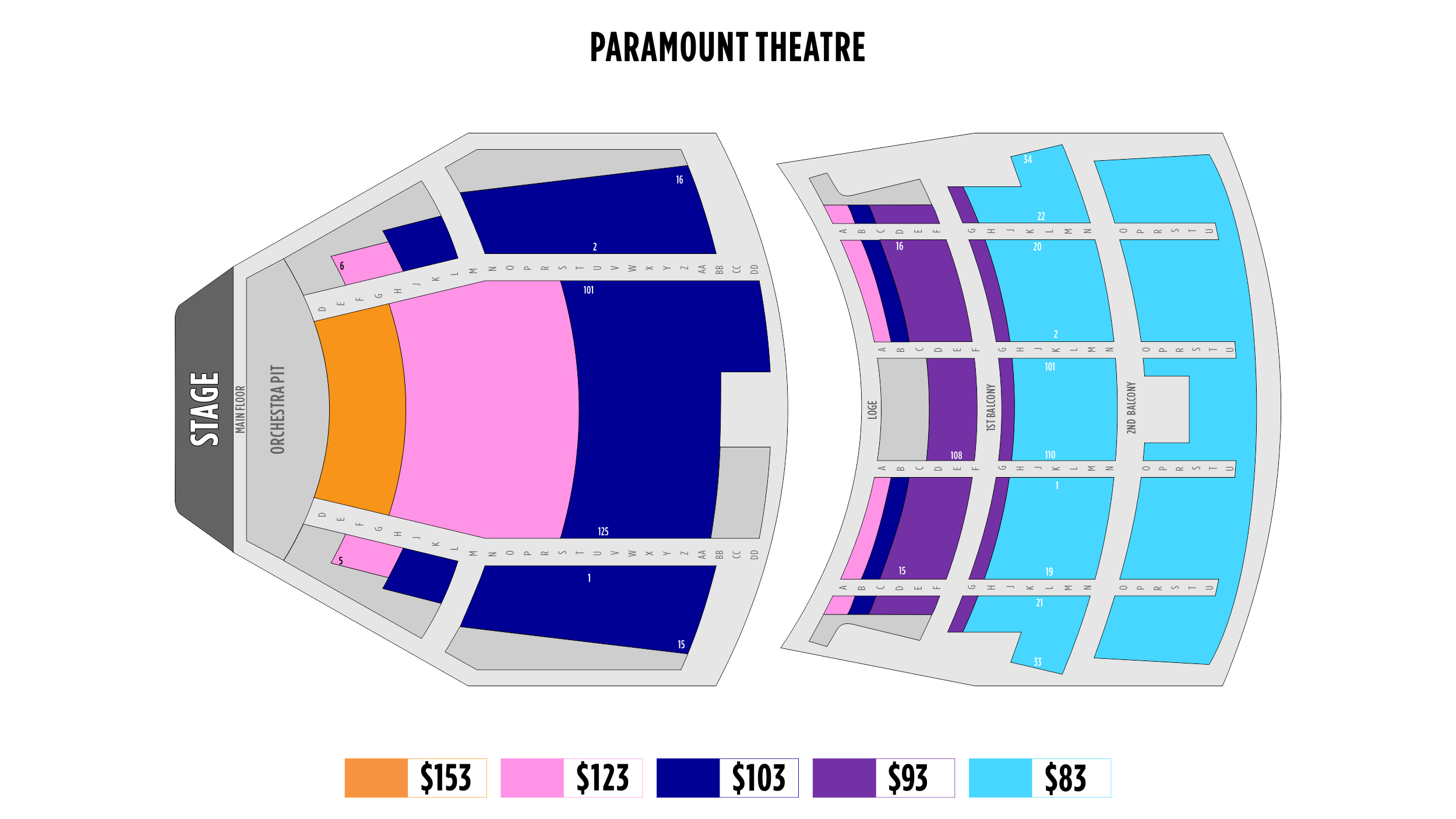 Paramount Theater Seating Chart Cedar Rapids | Cabinets Matttroy